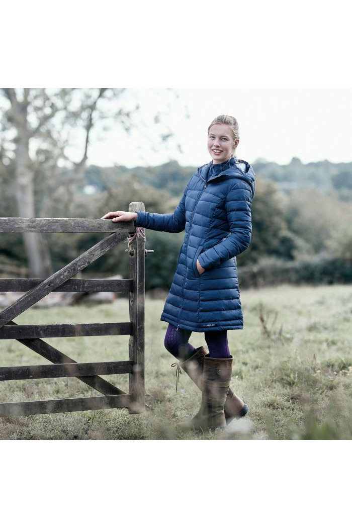 Dublin Womens Jacket Topaz Long Line Navy | Womens | The Drillshed