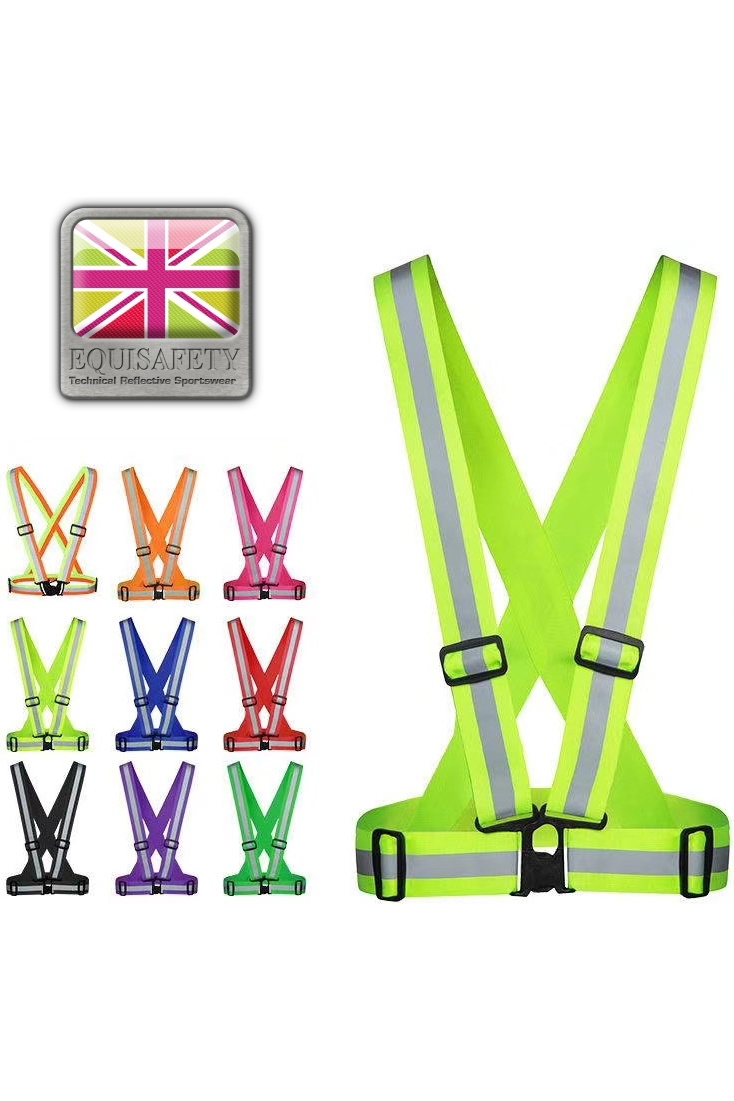 2021 Equisafety Adjustable High Vis Body Harness HARN-HV - Yellow ...