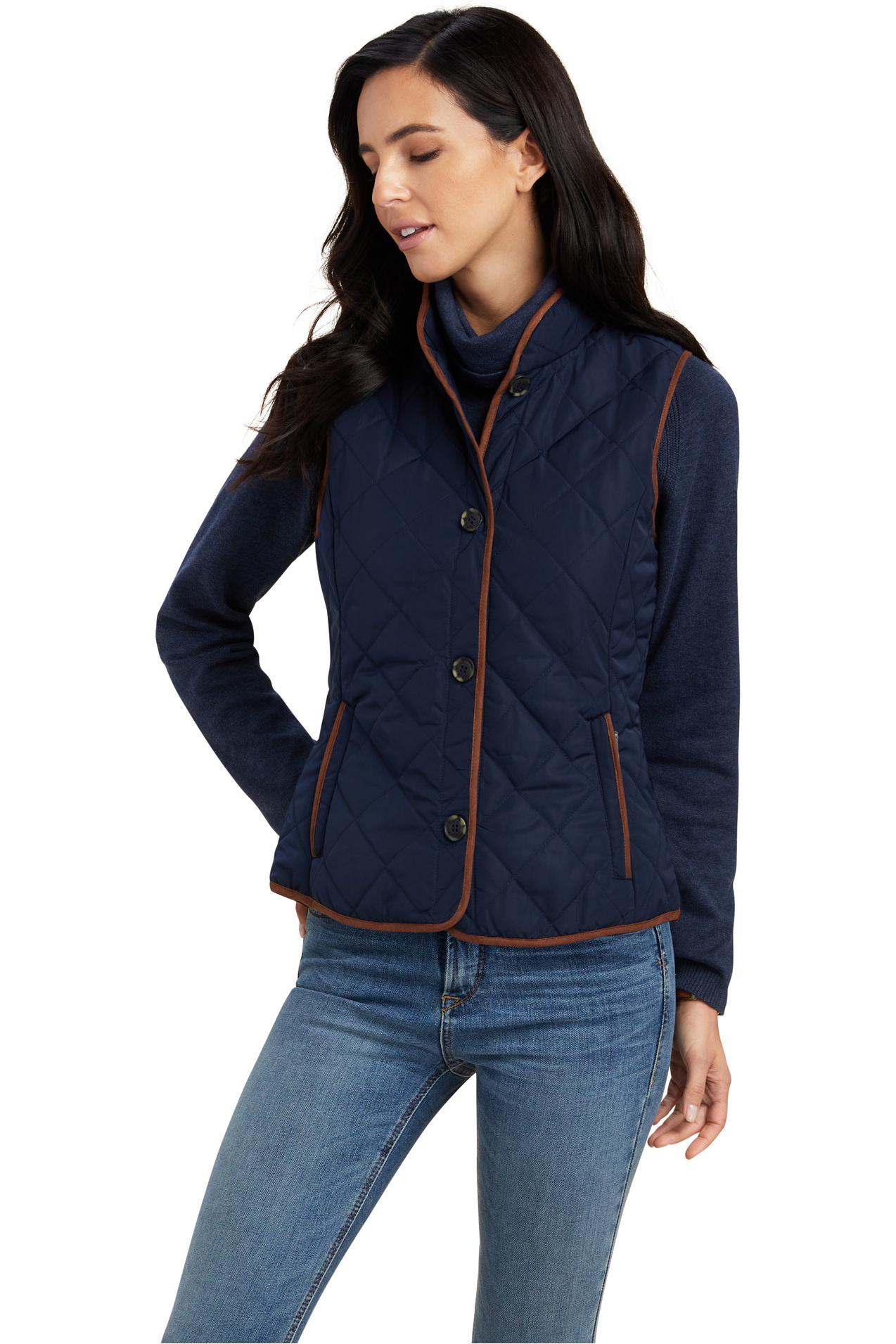 Ariat Womens Woodside 2 0 Vest 10043456 - Navy - Womens - Country ...