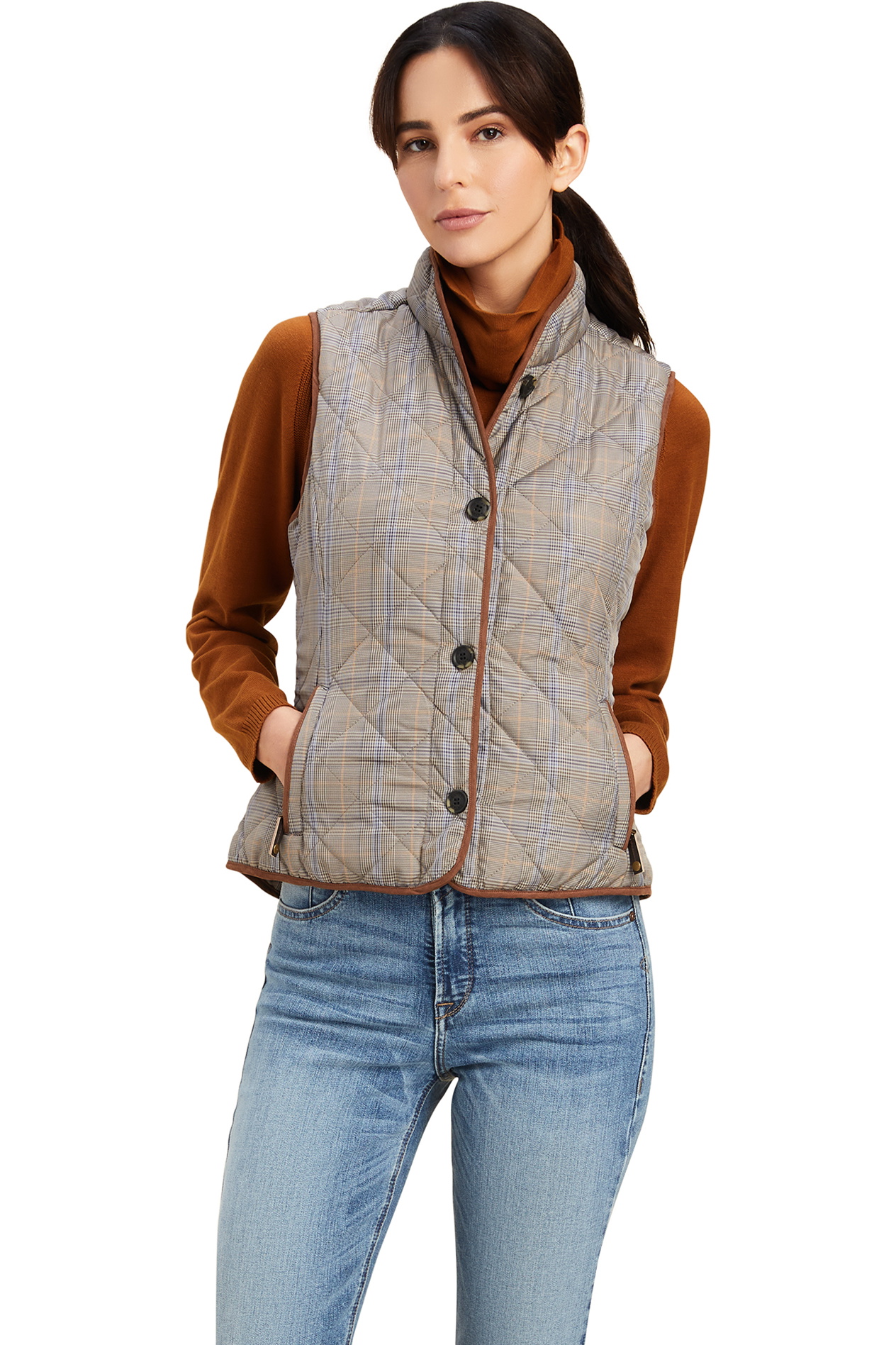 2022 Ariat Womens Woodside 2 0 Vest 10043456 - Glen Plaid - Womens ...