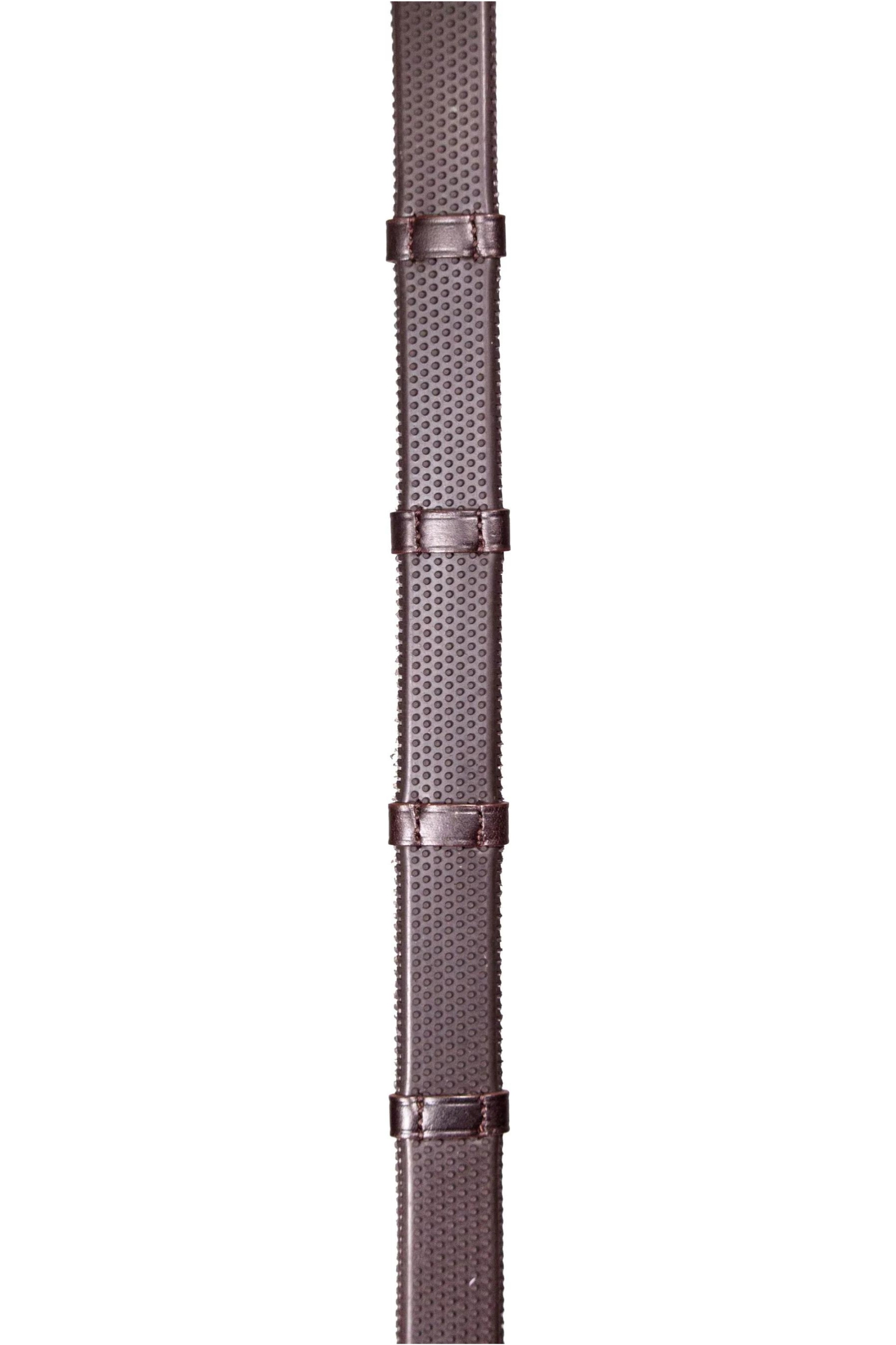 Henry James Small Pimple Hybrid Rubber Reins with Leather Stoppers RR6 ...