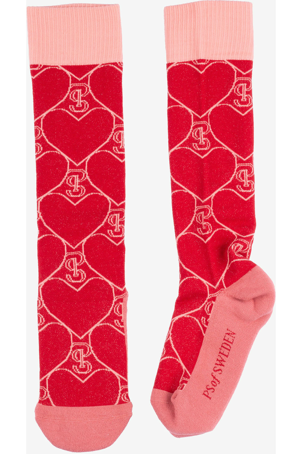 2024 PS of Sweden Signature Heart Socks 2341-005 - Red Heart - Womens - Equestrian | The Drillshed