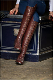 Ariat Womens Capriole Long Riding Boots Mahogany 10027346 | The Drillshed