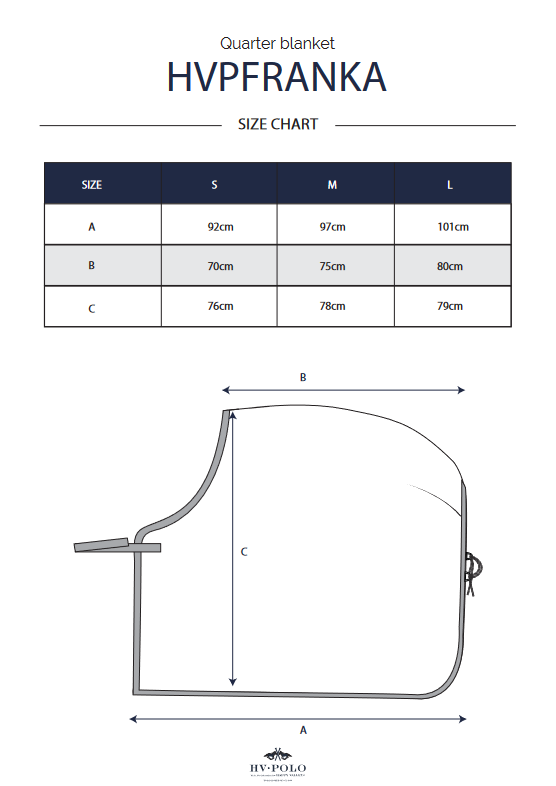 2022 HV Polo Franka Quarter Blanket 2404093453 - Dark Taupe - Horse ...