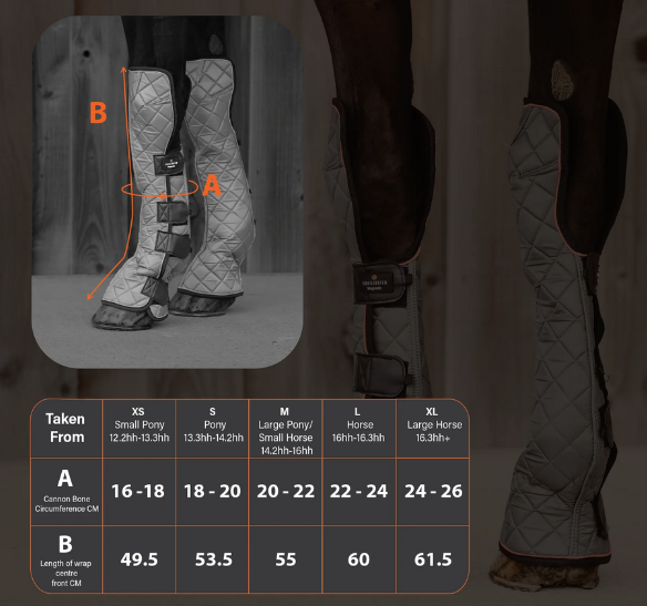 2025 Equilibrium Fore & Knee Magnetic Chaps EQB1006 - Grey / Orange ...